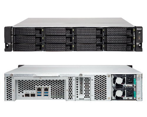 QNAP NAS QNAP TS-1231XURP4G 12-Bay Rackmount NAS with Redundant Power ...